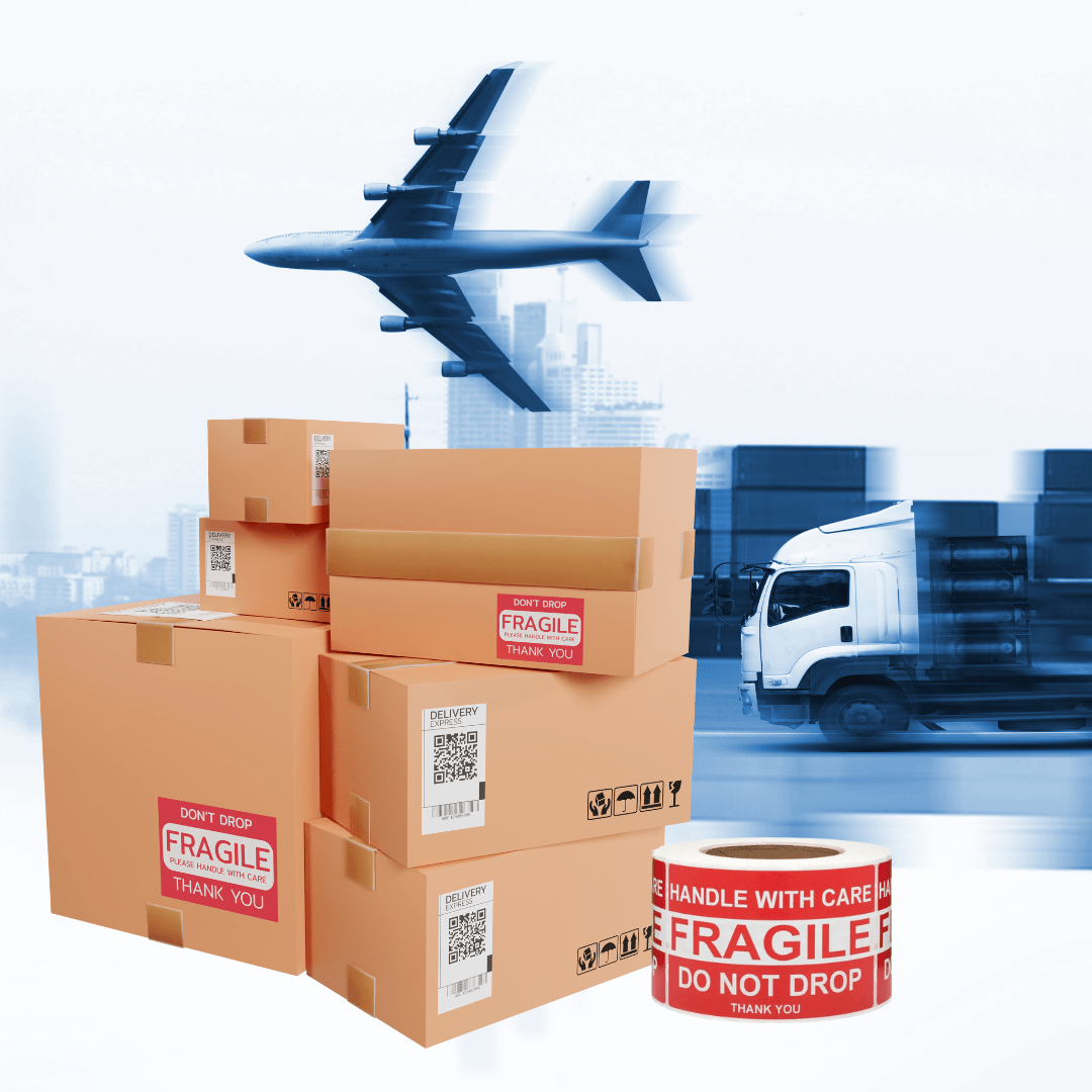 buy customized carton box labels in UAE - Yashtech